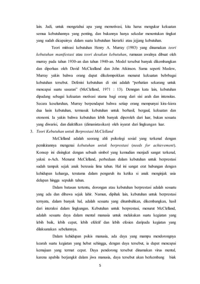 Motivasi berprestasi | PDF