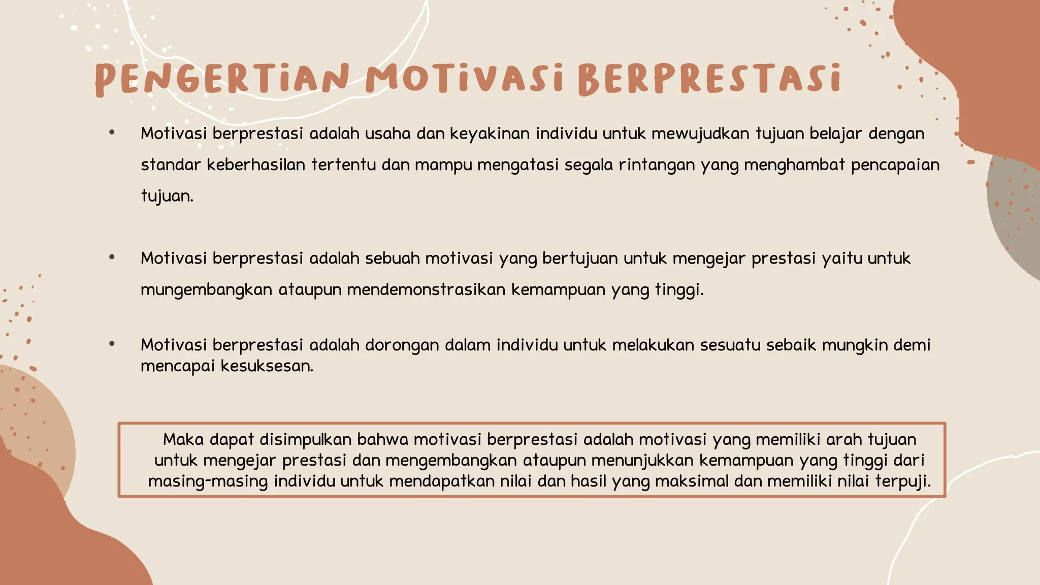 Motivasi Berprestasi beserta teori dan faktor | PDF