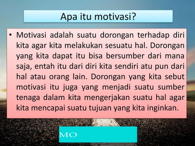 Motivasi | PPTX