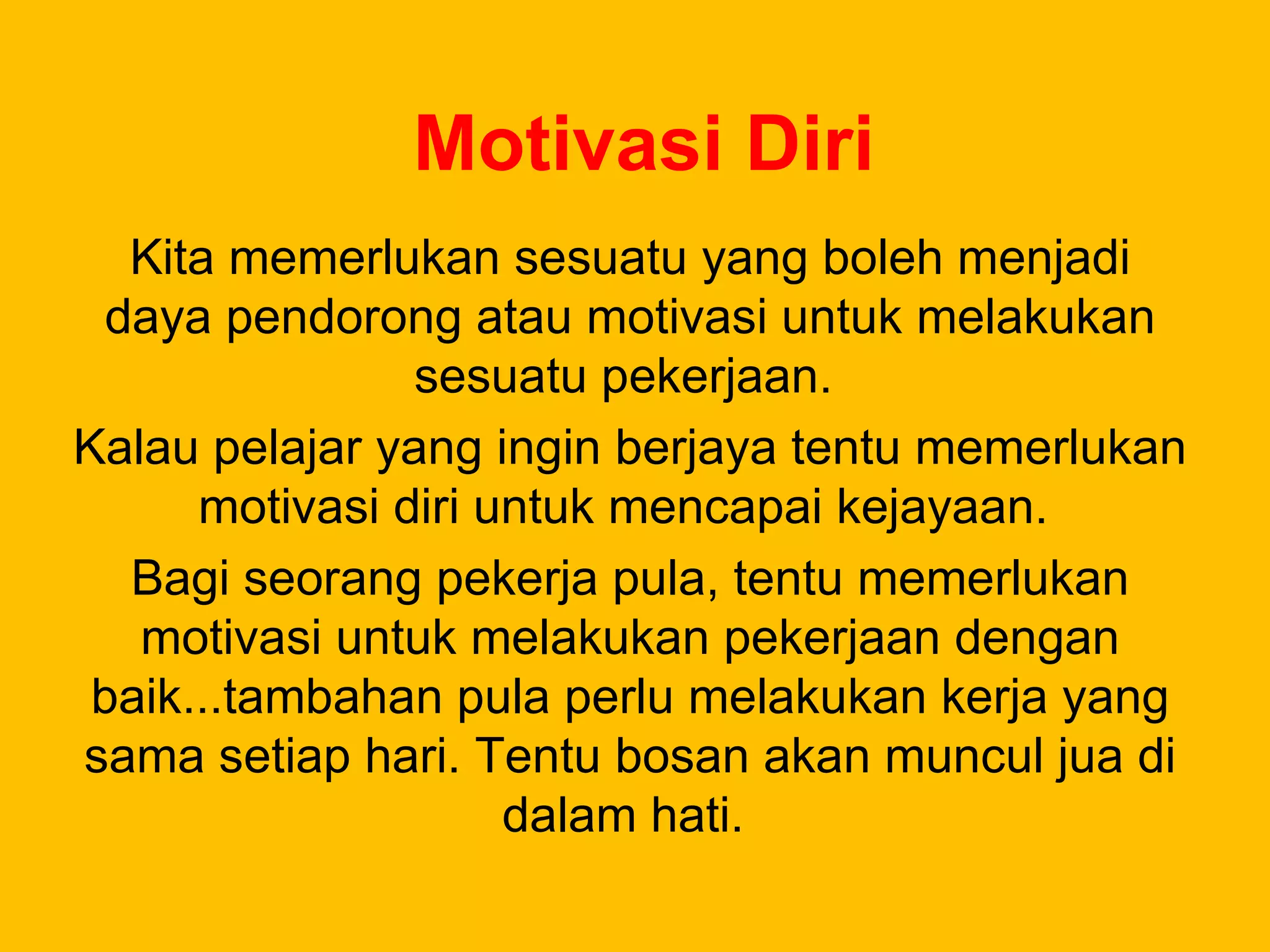 Motivasi Diri | PPT