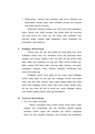 Motivasi kerja | PDF