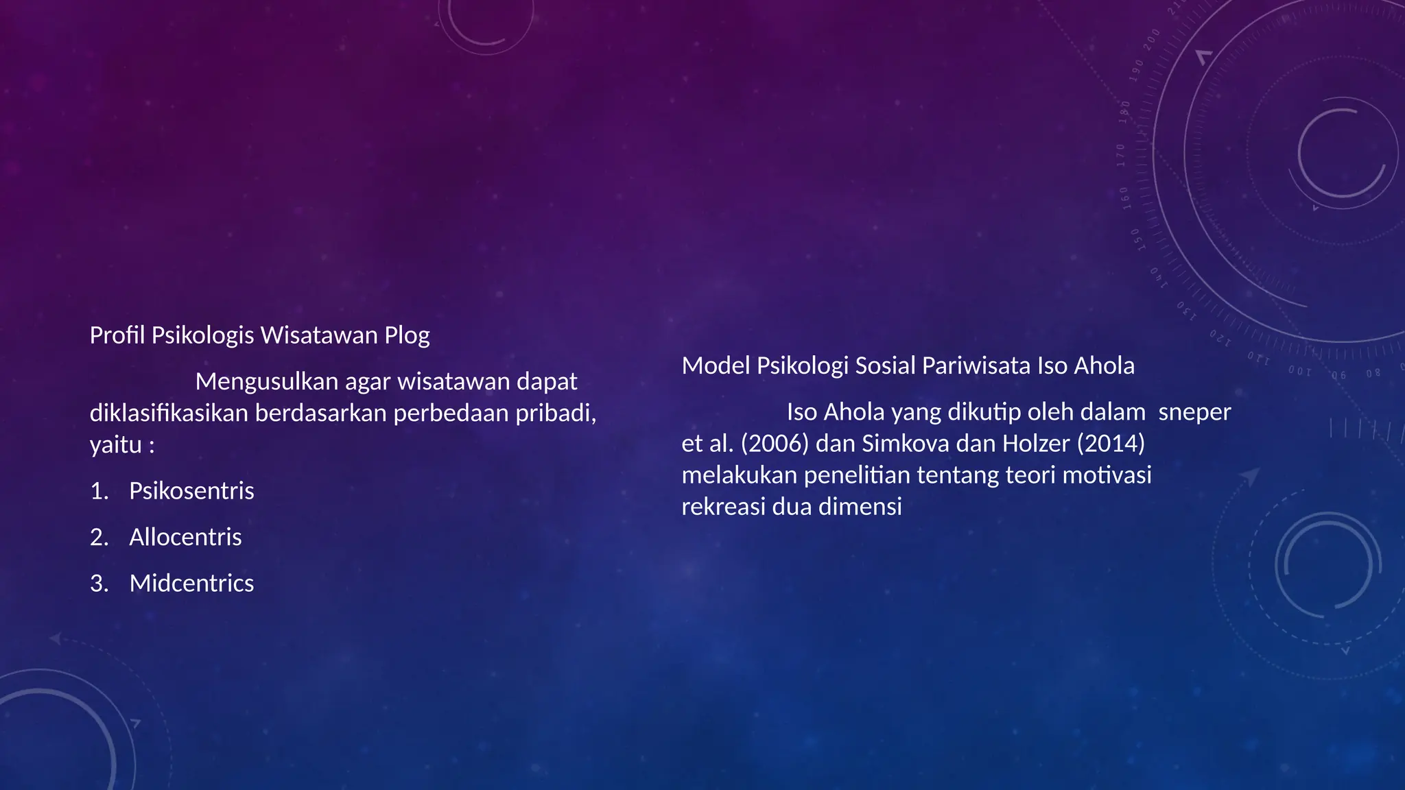 motivasi pariwisata dalam industri pariwisata | PPTX