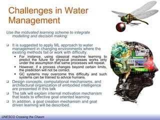 Motivated Machine Learning for Water Resource Management | PPT