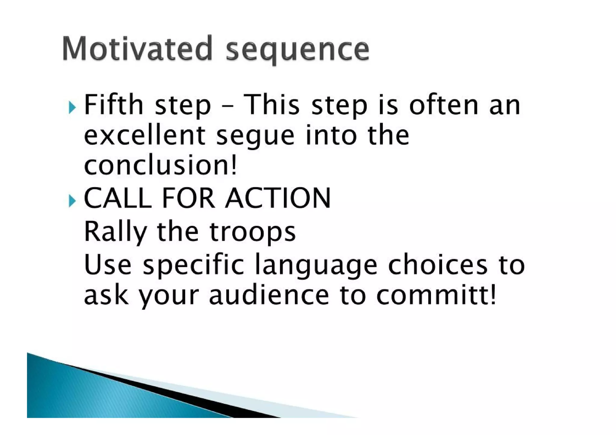 Motivated Sequence | PDF