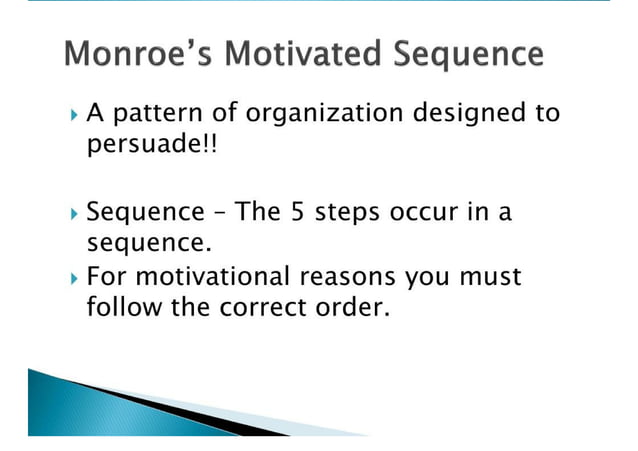 Motivated Sequence | PDF