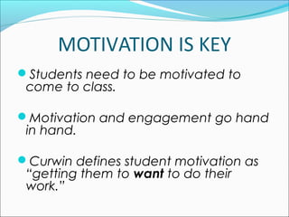 Motivate students to come to class ppt | PPT
