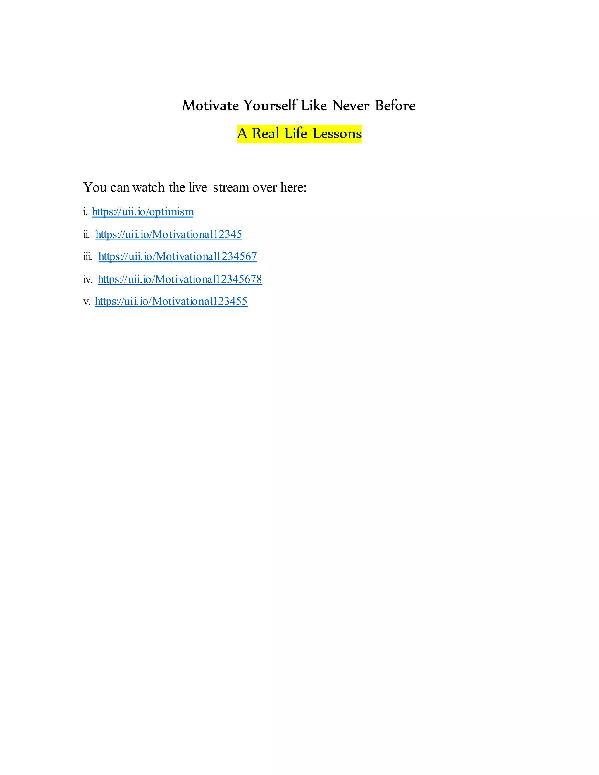 Motivate yourself like never before | DOCX