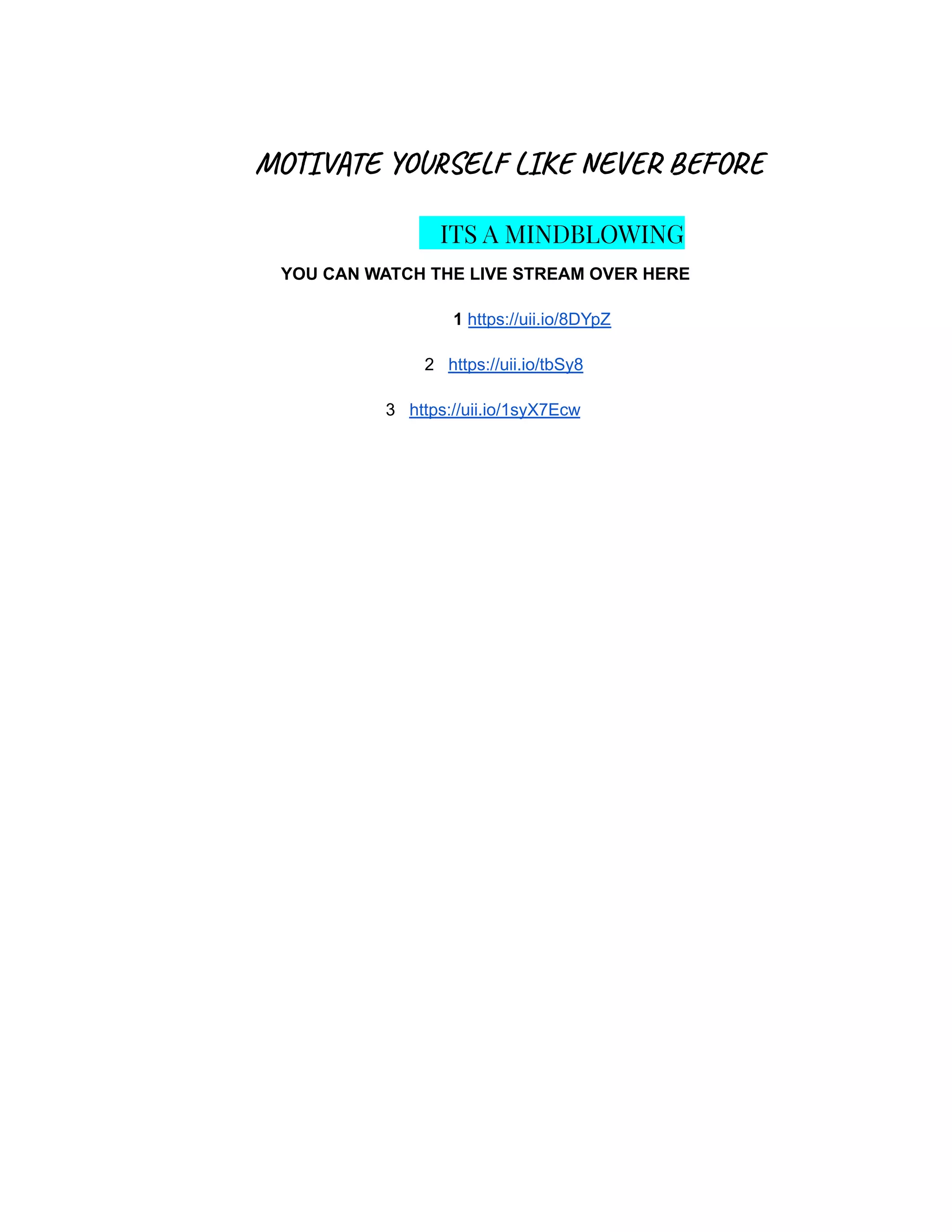 Motivate yourself like never before | PDF