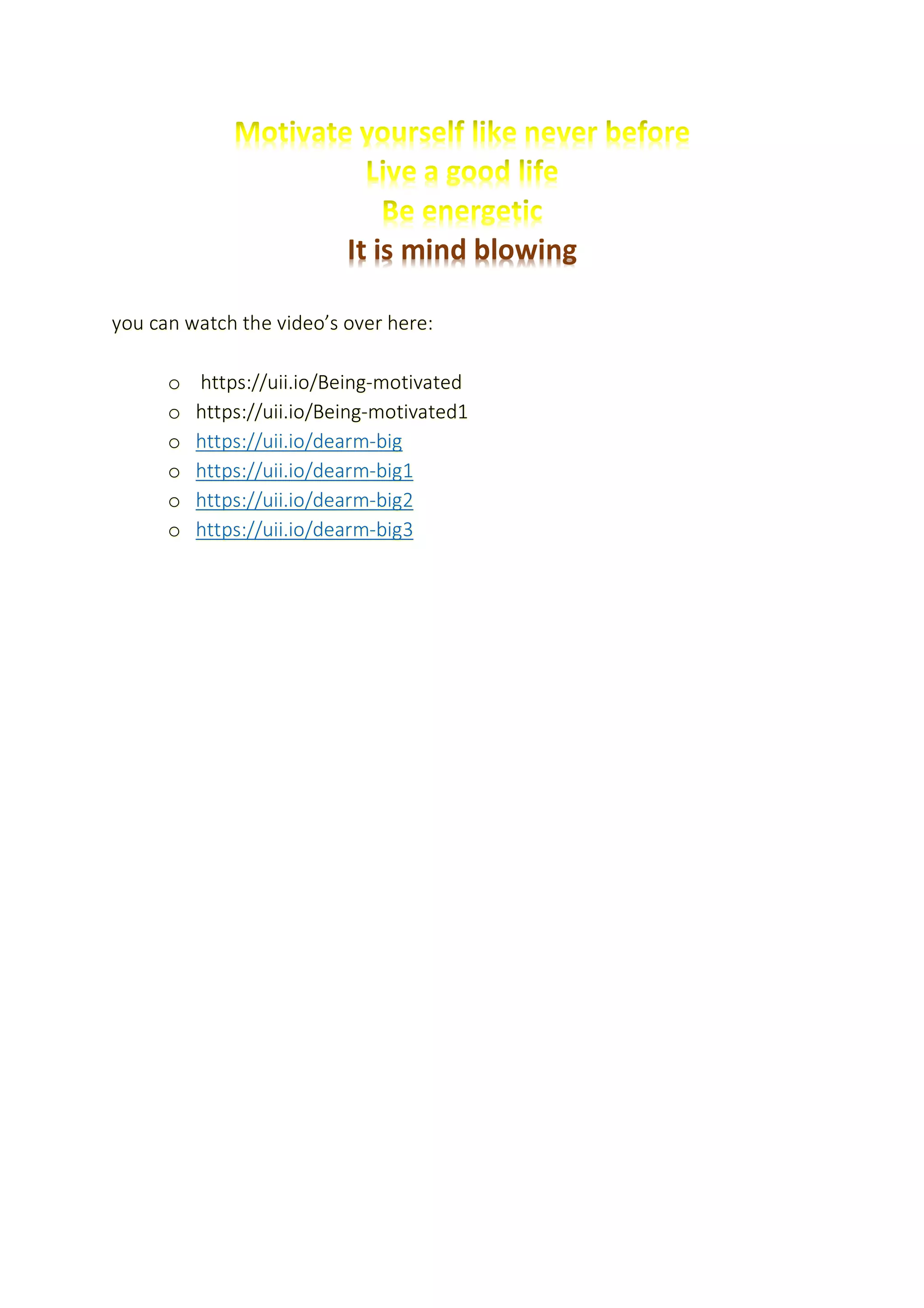 Motivate yourself like never before | PDF