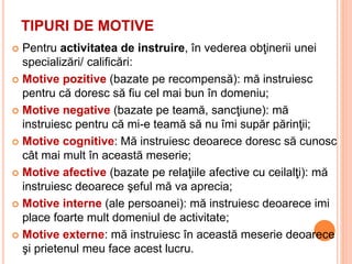 Motivatia pentru succesul scolar si profesional | PPTX
