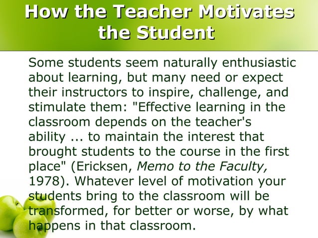 Motivating Students | PPT
