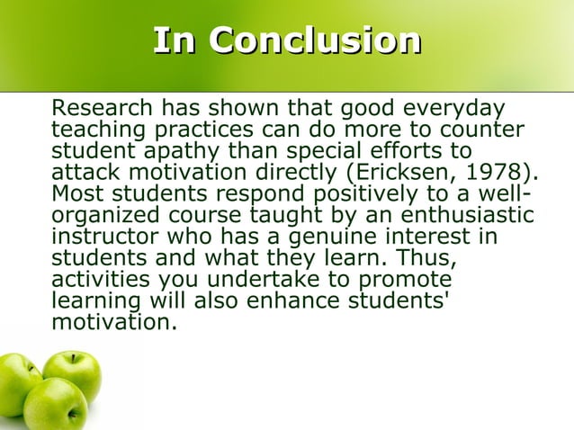 Motivating Students | PPT