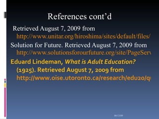 Motivating Adult Learnersfinals | PPT