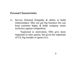 Motivating and leading the sales force | PPT