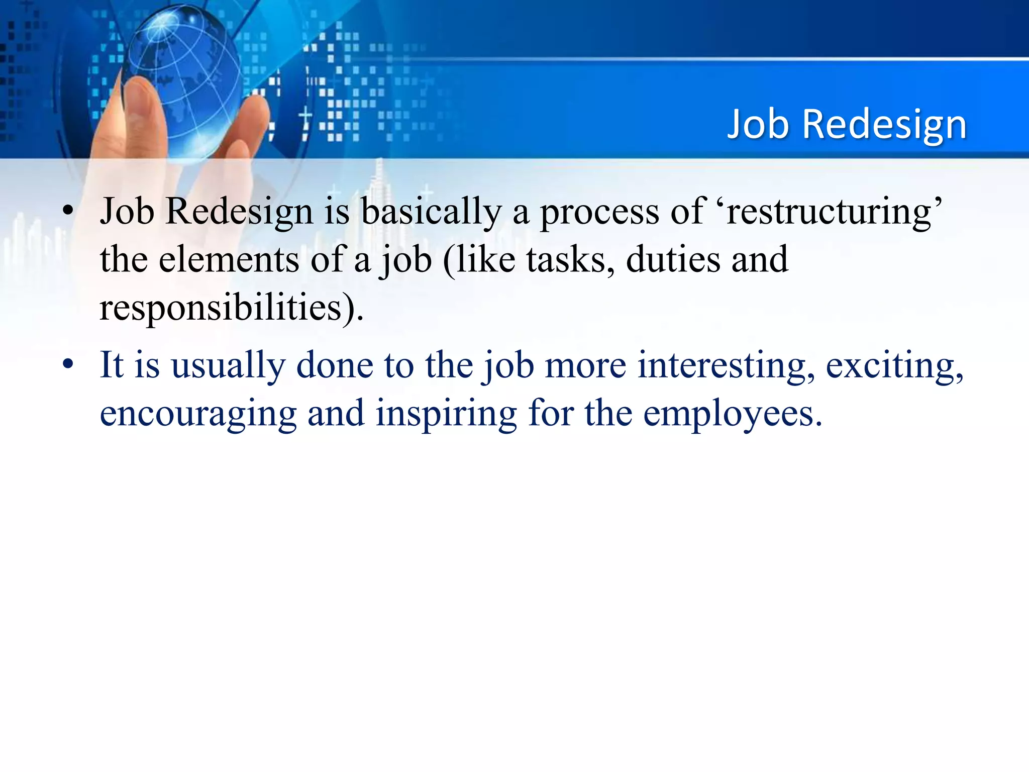 Motivating by job design | PPTX