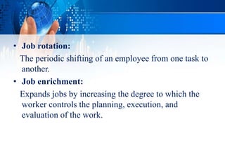 Motivating by job design | PPTX