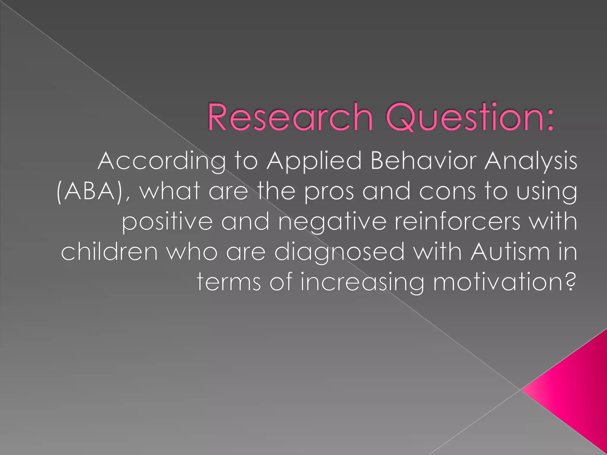 Motivating Children With Autism | PPTX