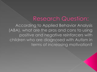 Motivating Children With Autism | PPTX