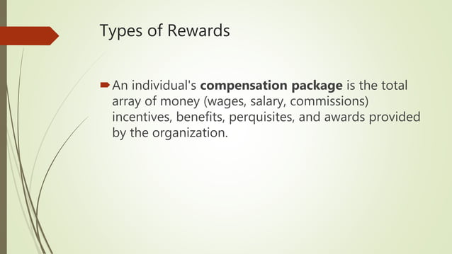 Motivating employee performance through rewards | PPTX