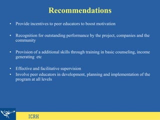 Motivating peer educators godfrey mwayuli-icrh | PPS