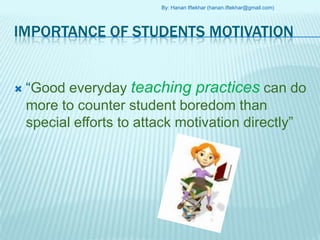 Motivating students | PPT
