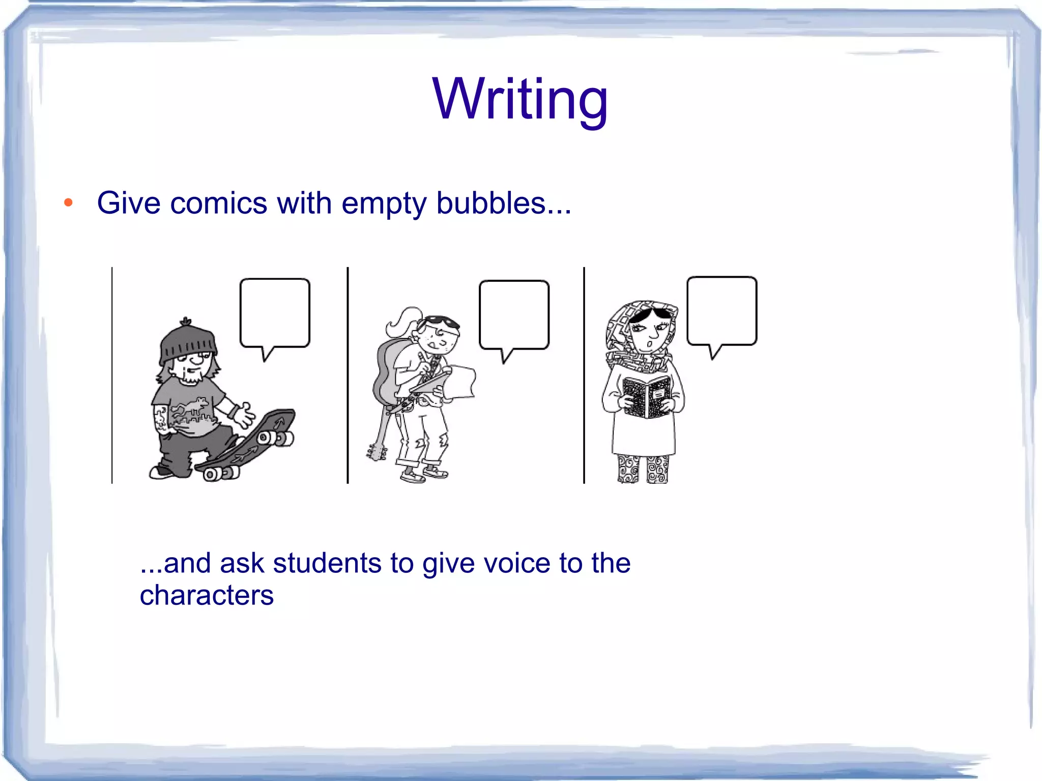 Motivating Writing with Comic Strips - Elinda Gjondedaj | PPT