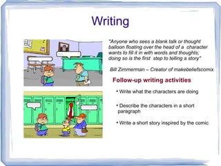 Motivating Writing with Comic Strips - Elinda Gjondedaj | PPT | Comic ...
