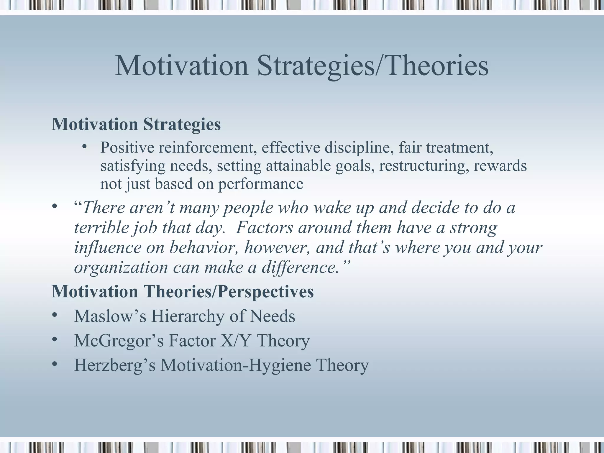 Motivating Your Team | PPT | Business Administration | Business