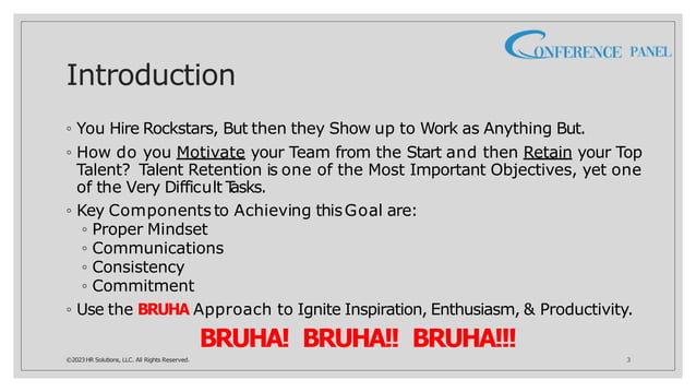 Winning Strategies: Motivating Your Team with BRUHA | PPT