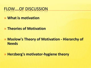Theories of Motivation | PPTX