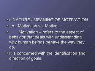 Motivation | PPT