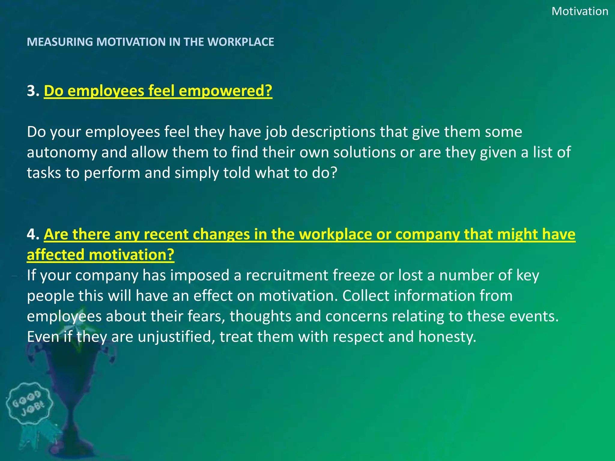 Motivation at Workplace | PPTX