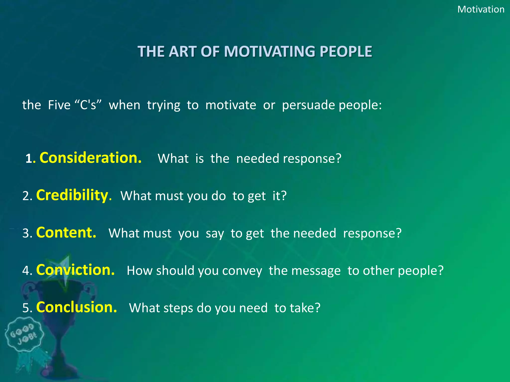 Motivation at Workplace | PPTX