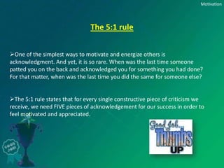 Motivation at Workplace | PPTX