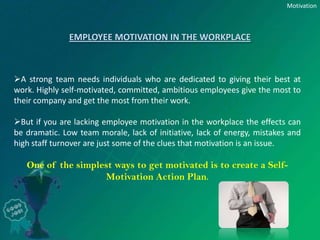 Motivation at Workplace | PPTX
