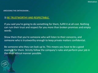 Motivation at Workplace | PPTX