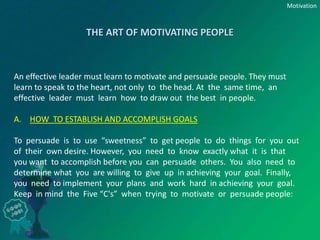 Motivation at Workplace | PPTX