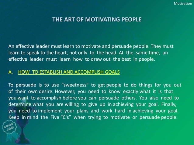 Motivation at Workplace | PPTX | Human Resources | Business