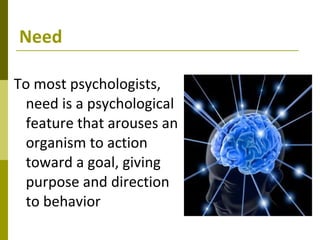 Need Theories In Motivation | PPT | Science