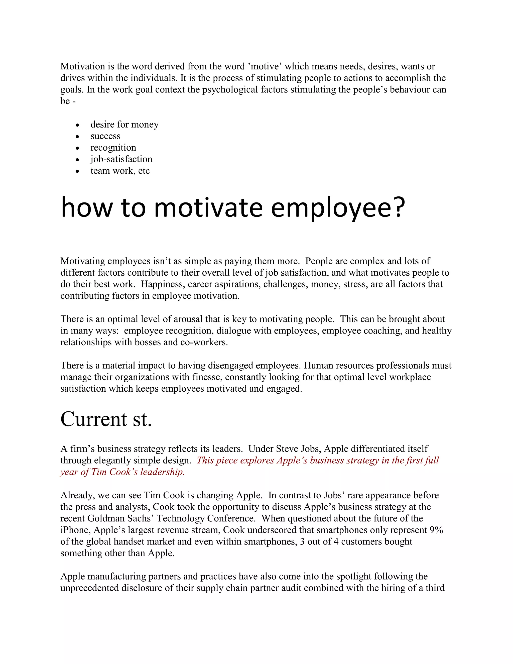 Motivation | DOCX