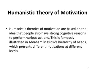 Motivation theories | PPTX