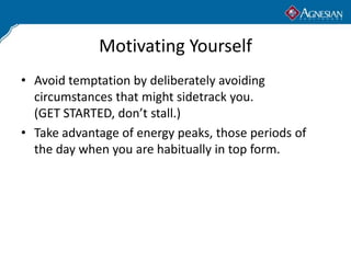 Motivating Yourself | PPTX | Healthy Living