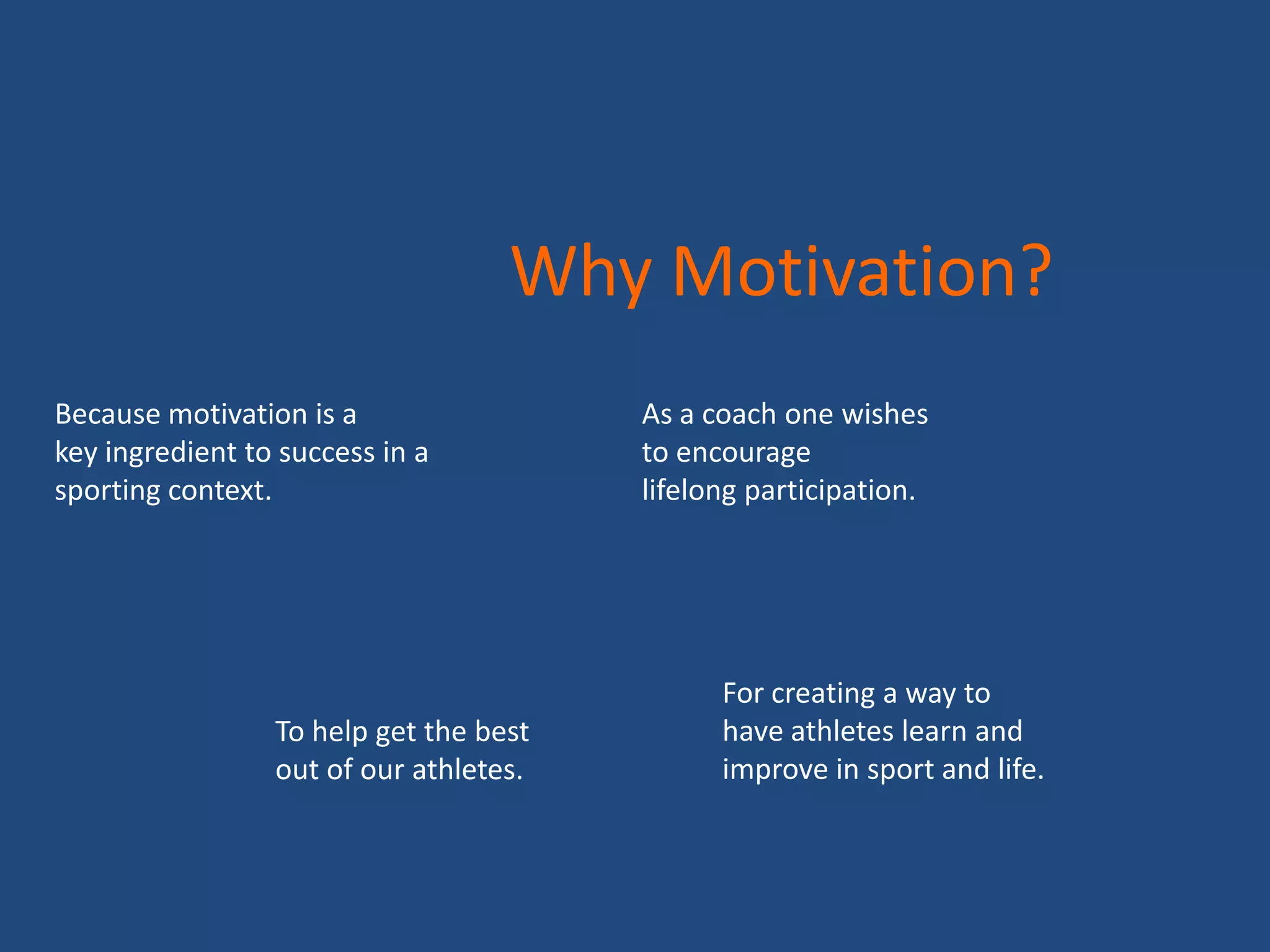 Motivation | PPTX | Sports