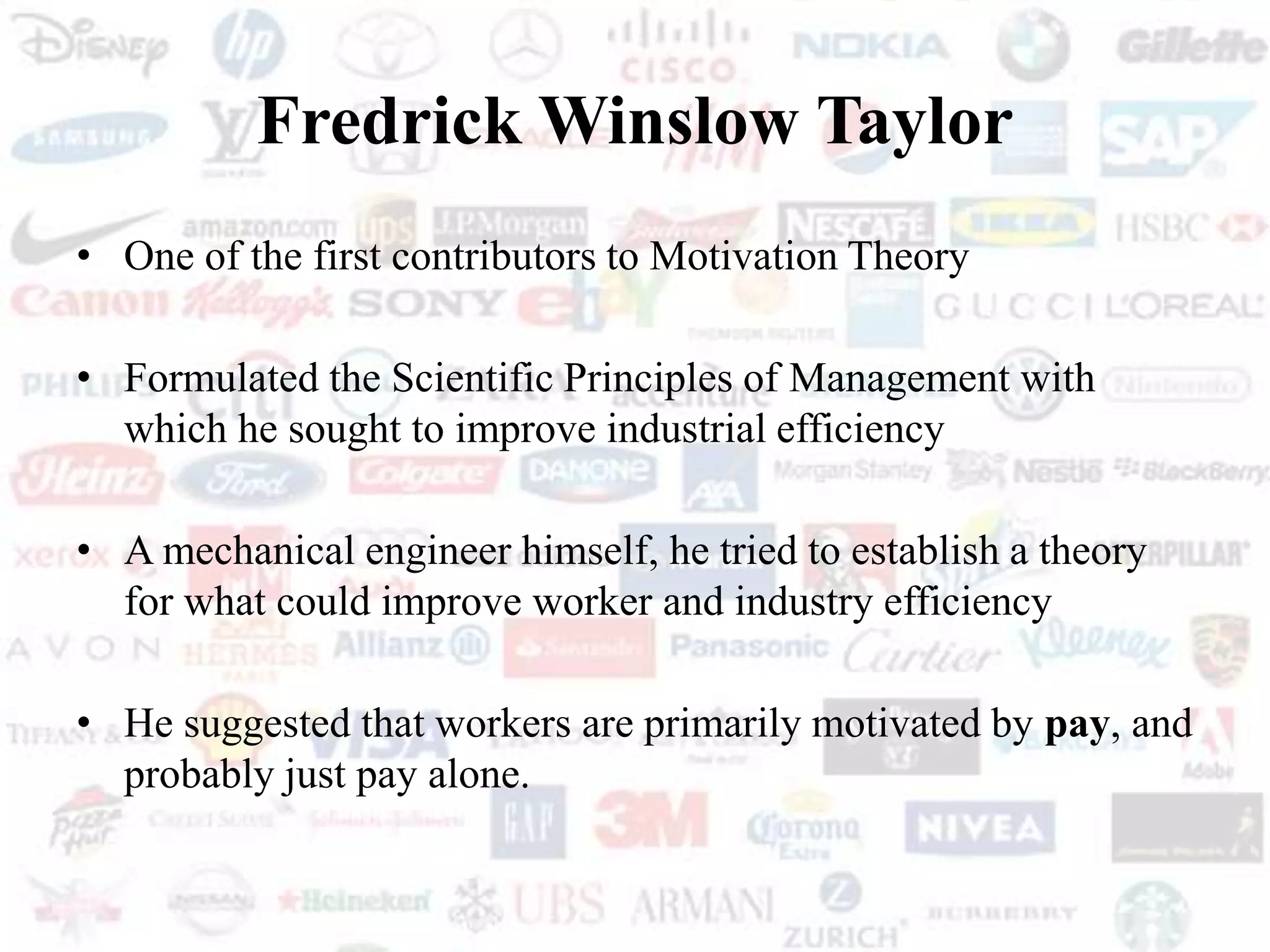 Principles of Scientific Management by FW Taylor and Theory of ...