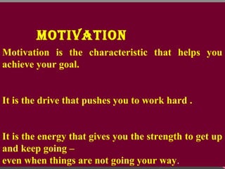 Motivation : OB | PPT