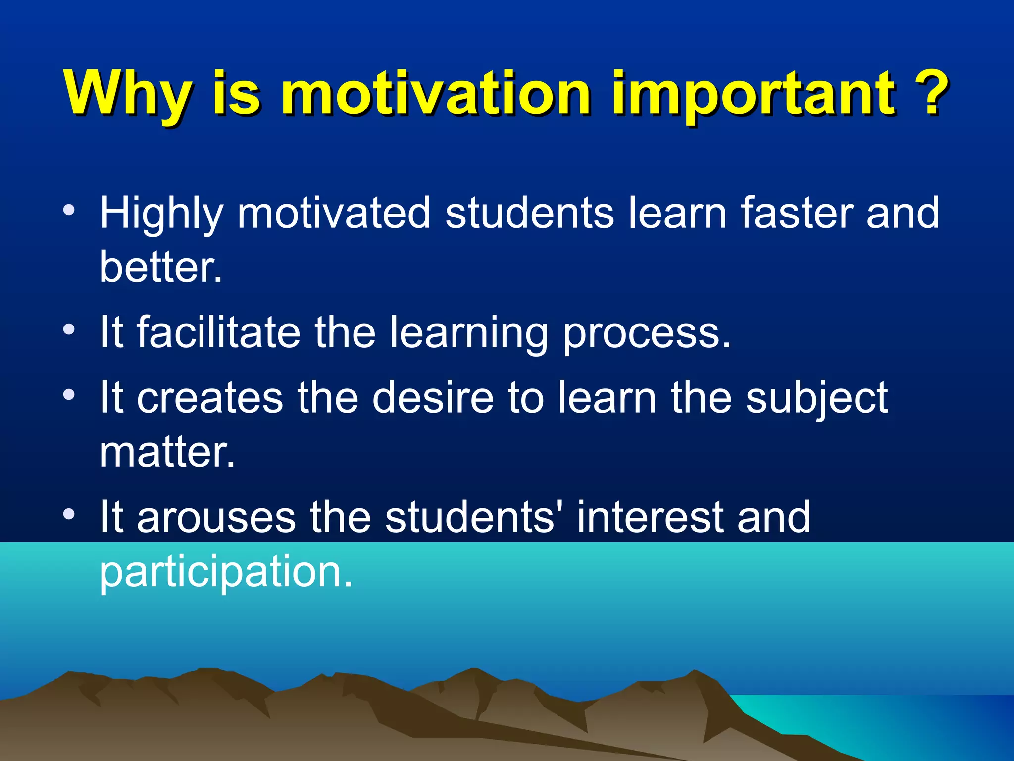 How to create Motivation in classroom? | PPT