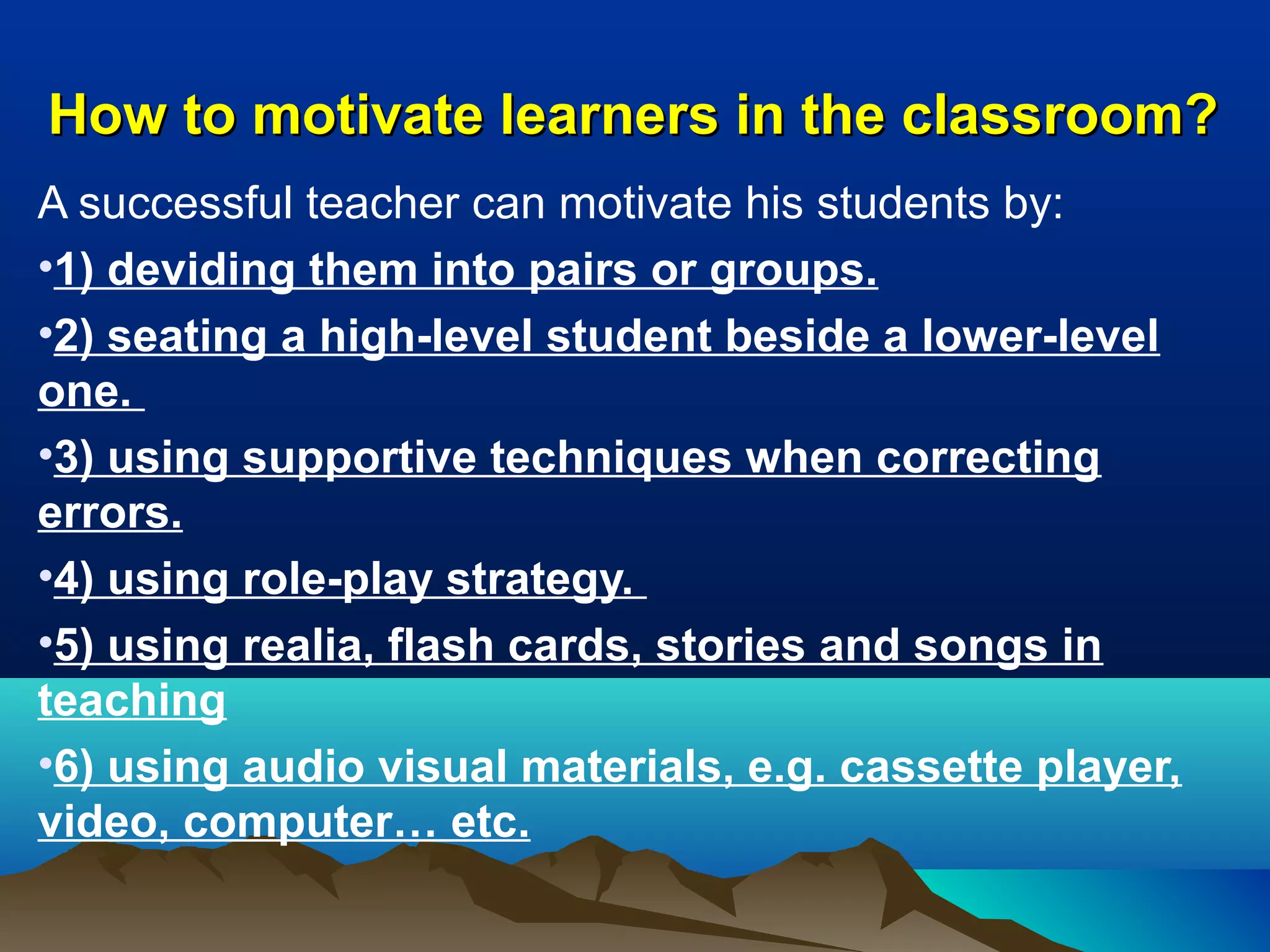 How to create Motivation in classroom? | PPT