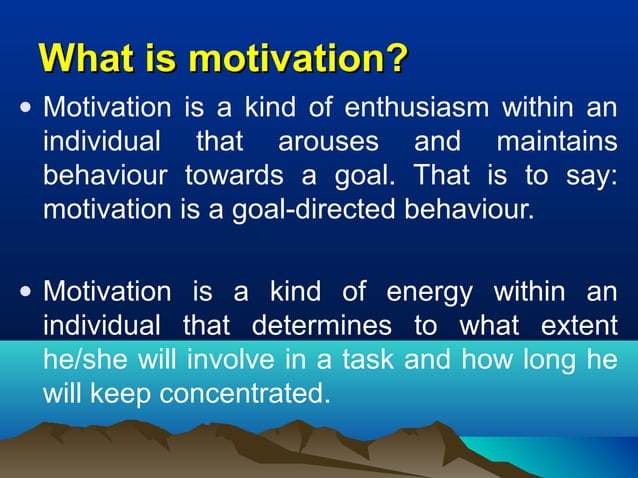How to create Motivation in classroom? | PPT