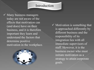 Motivation-Organizational Behavior | PPTX
