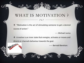 Motivation theories | PPTX
